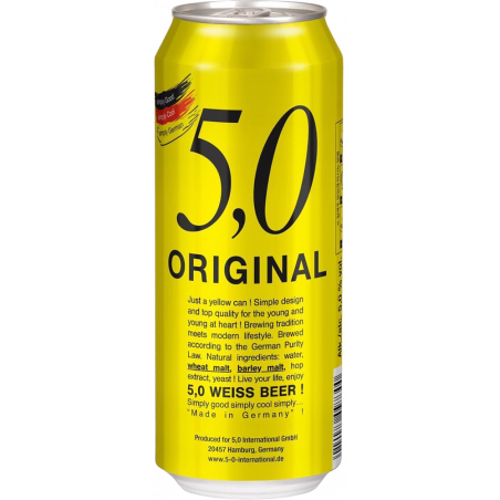 Cerveza 5,0 Original Weissbier en Lata 500cc